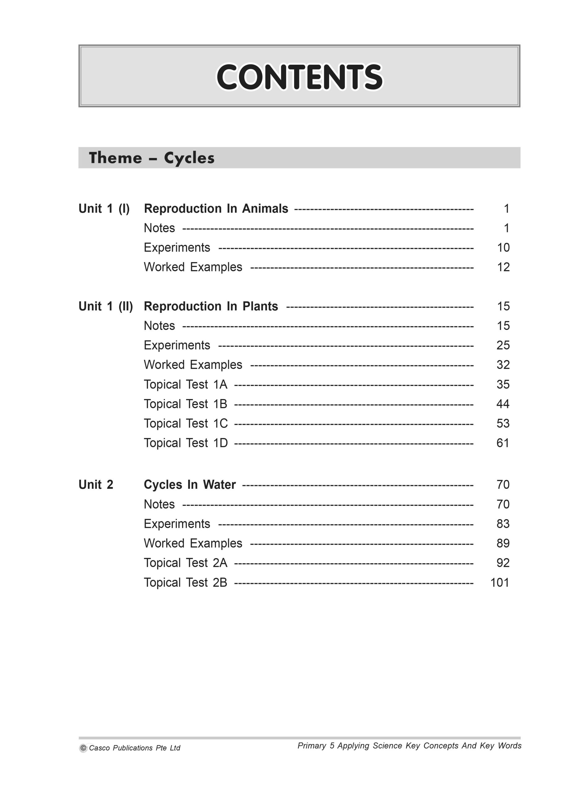 Science Applying Key Concepts & Key Words Primary 5 – 2nd Edition ...